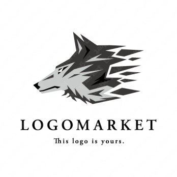 ロゴ作成デザインです。マルロゴSpeedwolfオオカミをイメージしたロゴマークです